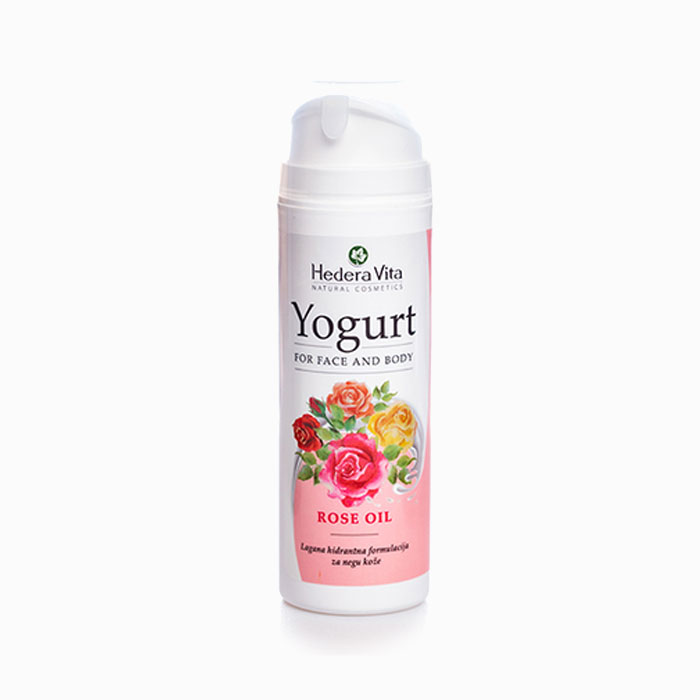 Hedera Vita hidratantni jogurt za lice i telo sa uljem ruže 150ml