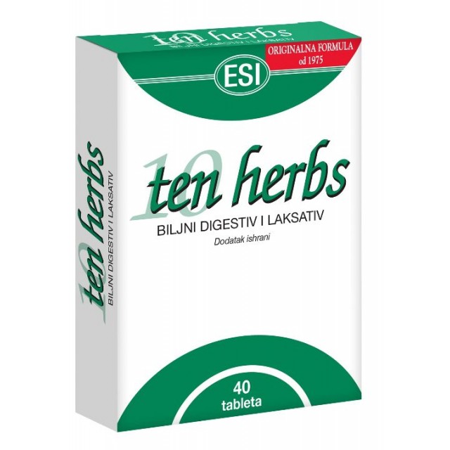 BGB ESI TEN HERBS tablete, 40kom