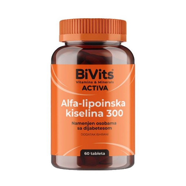 BIVITS ACTIVA ALFA-LIPOINSKA KISELINA 300 tablete, 60kom