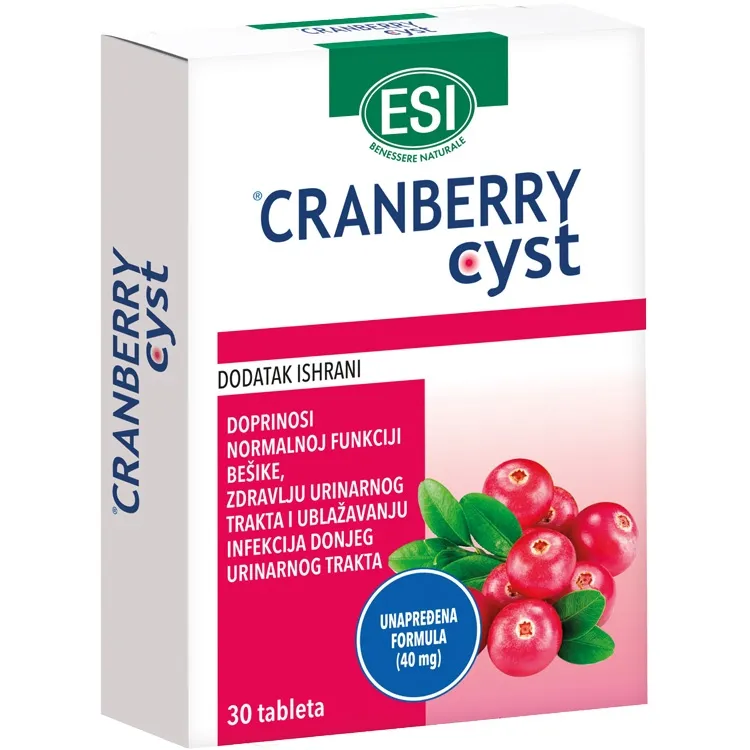 ESI Cranberry Cyst - Brusnica - 30 tableta