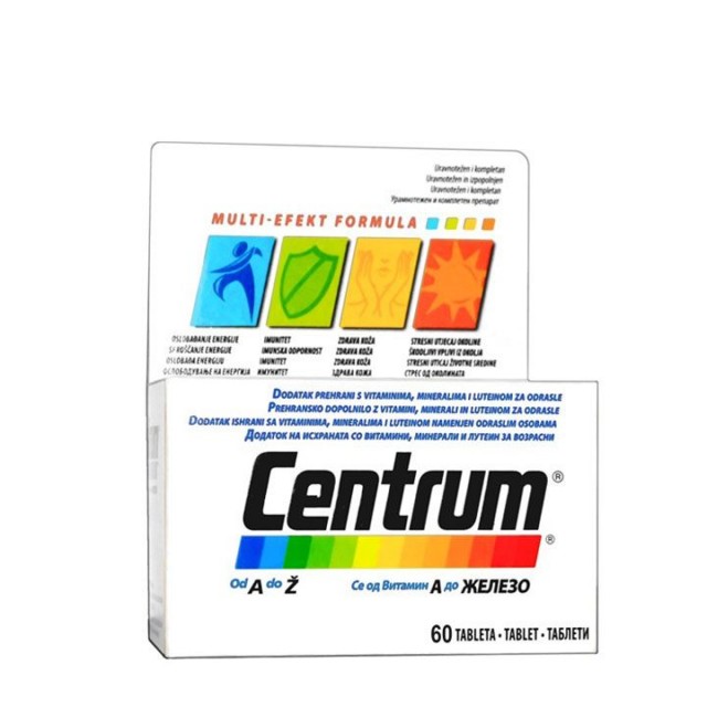 CENTRUM A-Z+LUTEIN tablete, 60kom