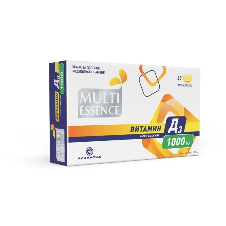 Multi Essence vitamin D3 1000IU 30 kapsula