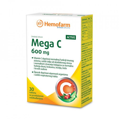 Mega C Active 600mg 30 tableta