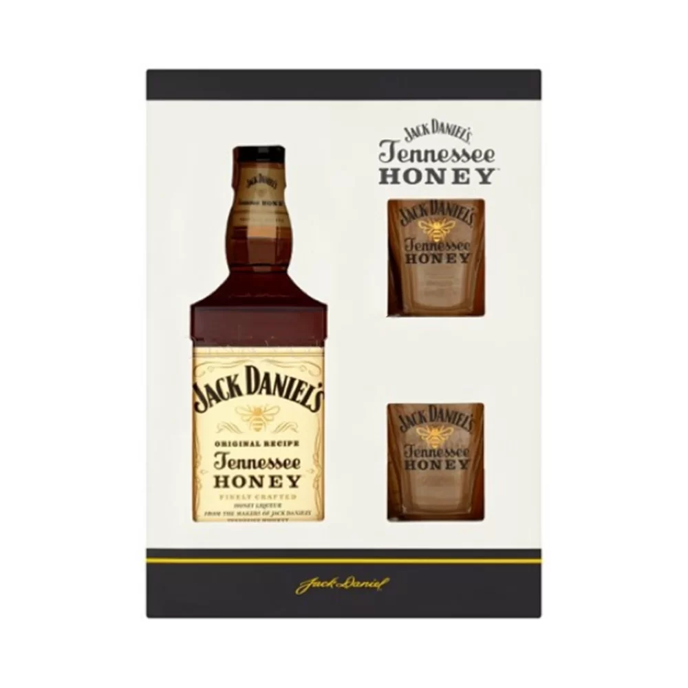 Jack Daniels Honey + 2 čaše 0.70