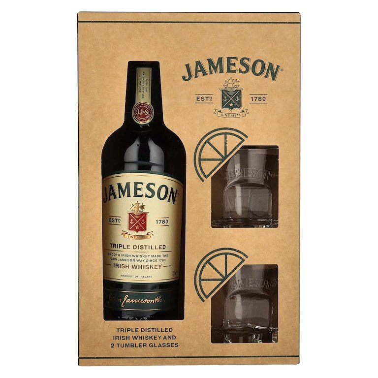 Jameson + 2 čaše 0.70