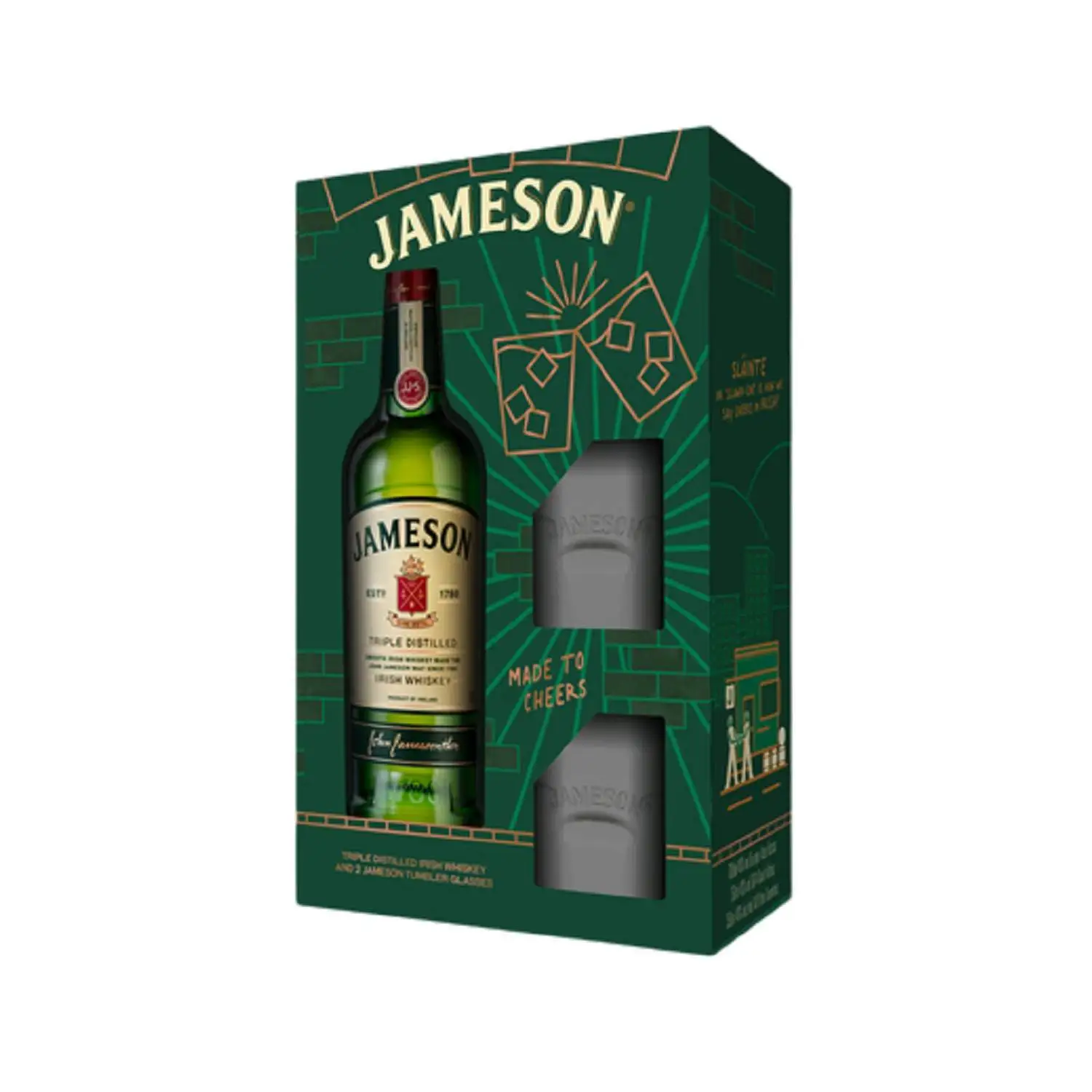 Jameson + 2 čaše 0.70