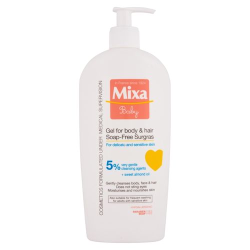 Mixa Baby Nežan gel za telo i kosu bez sapuna 400 ml