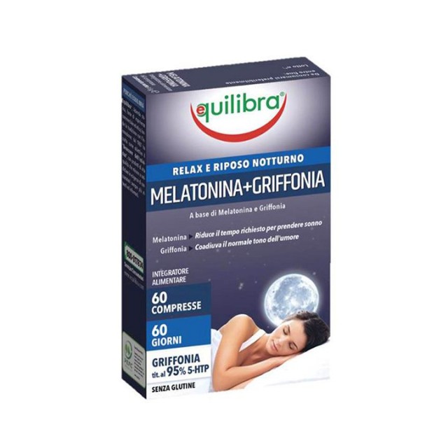 EQUILIBRA MELATONIN GRIFFONIA tablete, 60kom