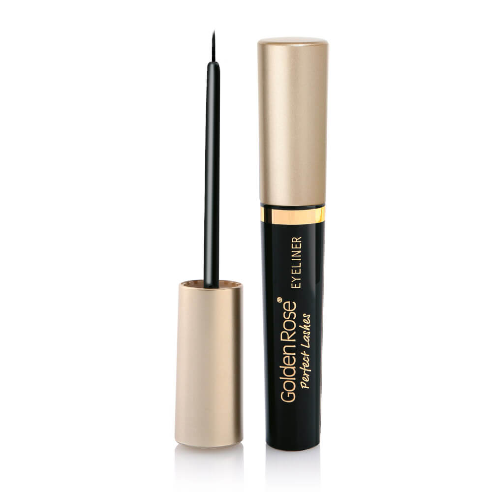 Intezivni crni ajlajner GOLDEN ROSE Perfect Lashes Black Eyeliner