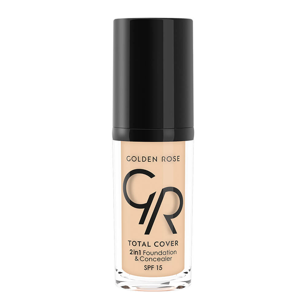 Tečni puder i korektor GOLDEN ROSE Total Cover 2in1 Foundation & Concealer