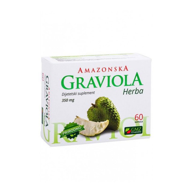 GRAVIOLA AMAZONSKA HERBA 350mg kapsule, 60kom