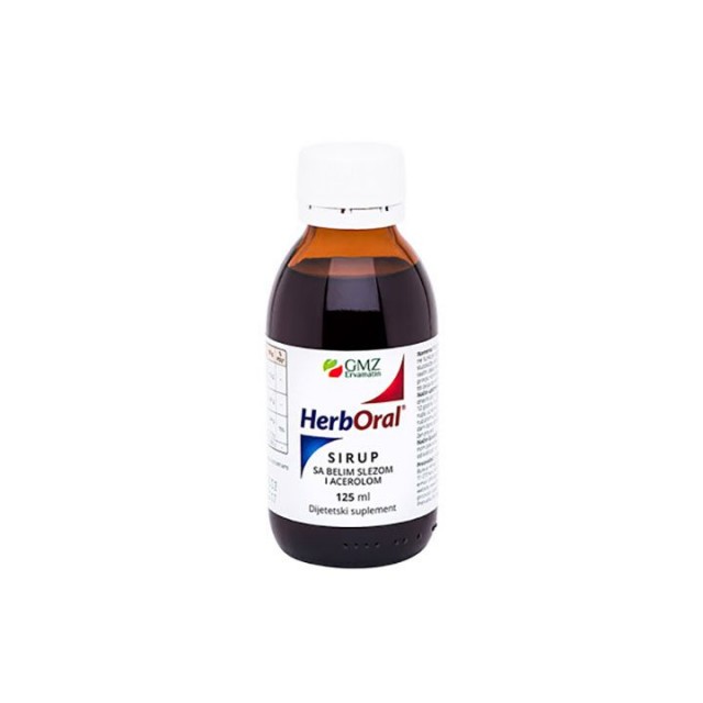 HERBORAL BELI SLEZ + ACEROLA sirup, 125ml