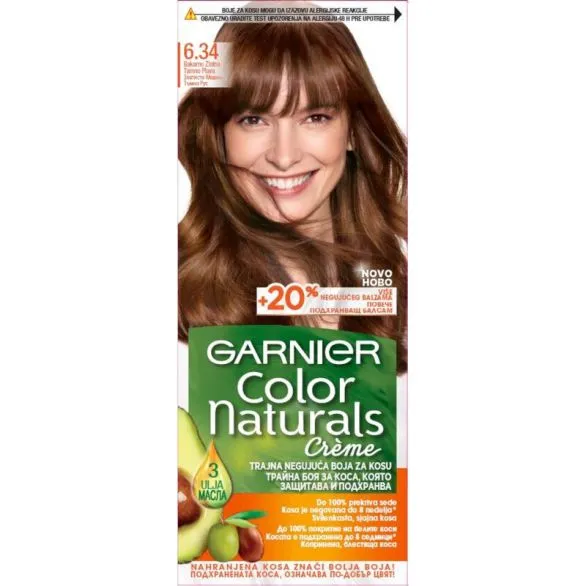 Garnier Farba Color Naturals-6.34 Bakarno Zlatno Tamno Plava