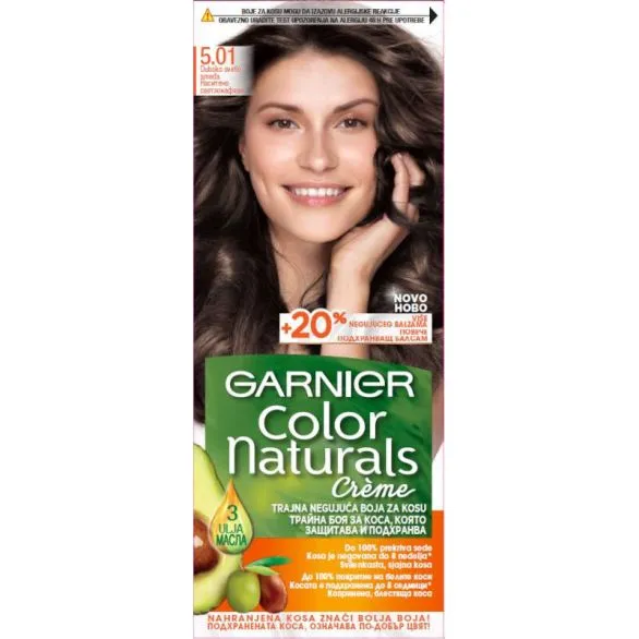 Garnier Farba Color Naturals-5.01 Duboko Svetlo Smeđa