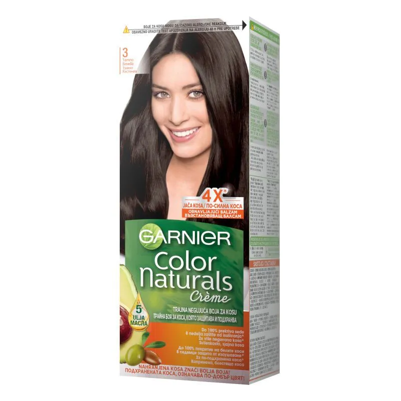 GARNIER FARBA COLOR NATURALS-3 Tamno Smeđa