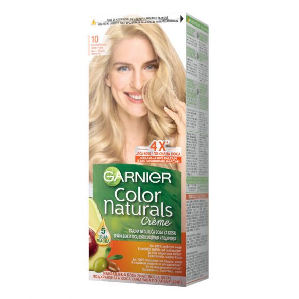 Garnier farba Color Naturals-10 Izrazito Pepeljasto Plava