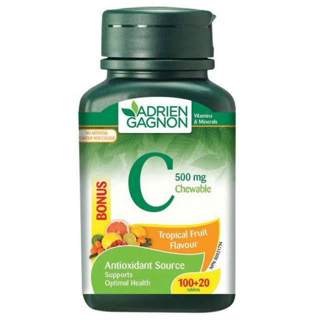 Adrien Gagnon Vitamin C tablete za žvakanje 500 mg