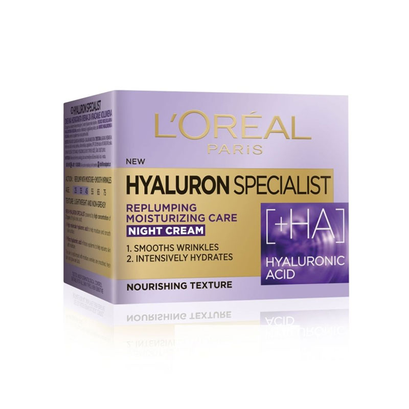 Loreal Paris Hyaluron Specialist Noćna hidratanta krema za vraćanje volumena 50ml
