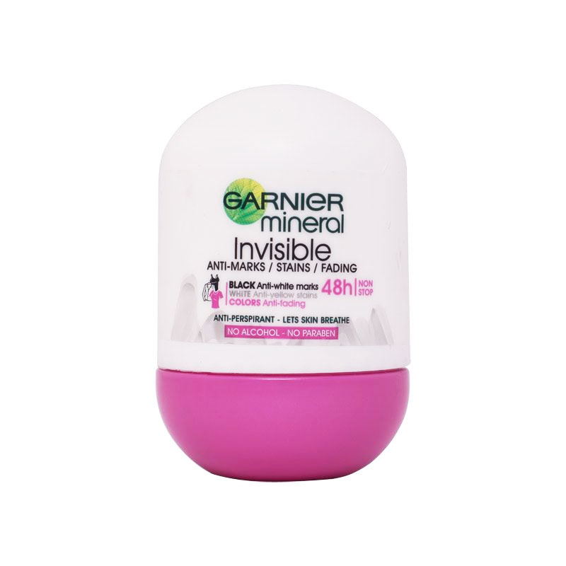 Garnier mineral Invisible Roll on - zaštita od znojenja tokom 48h 50ml