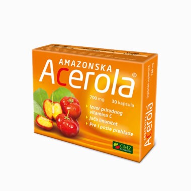 Amazonska Acerola izvor prirodnog vitamina C 700mg 15 kapsula