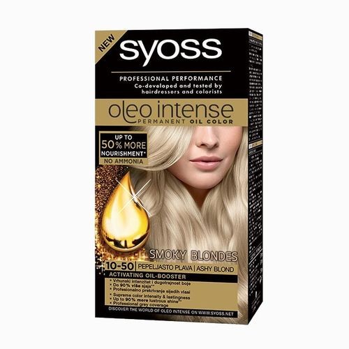 Syoss Oleo Intense 10-50 farba za kosu Pepeljasto plava bez amonijaka