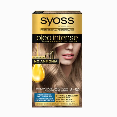 Syoss Oleo Intense 8-50 Prirodno pepeljasto plava bez amonijaka