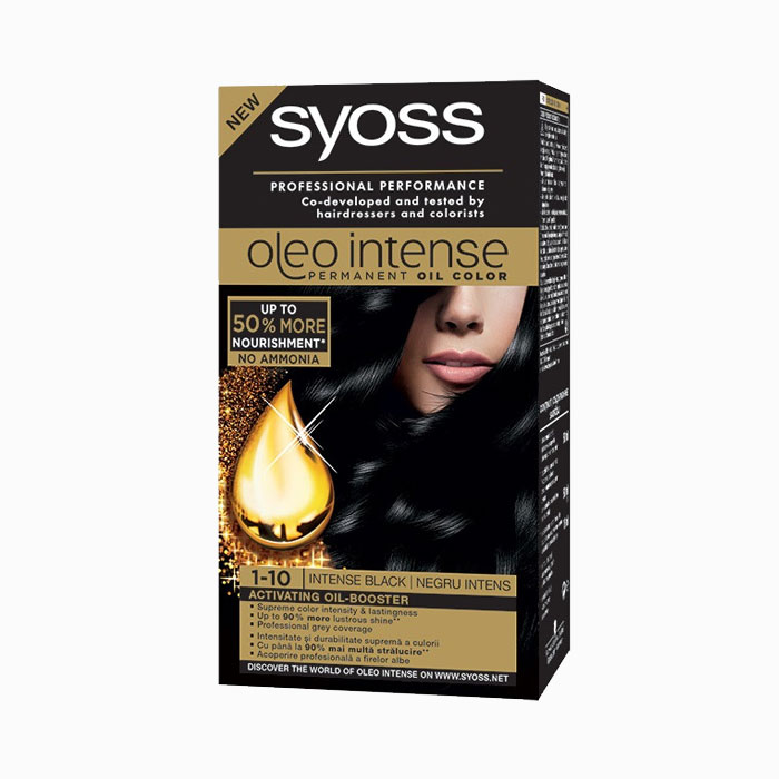 Syoss Oleo Intense 1-10 Intense Black bez amonijaka
