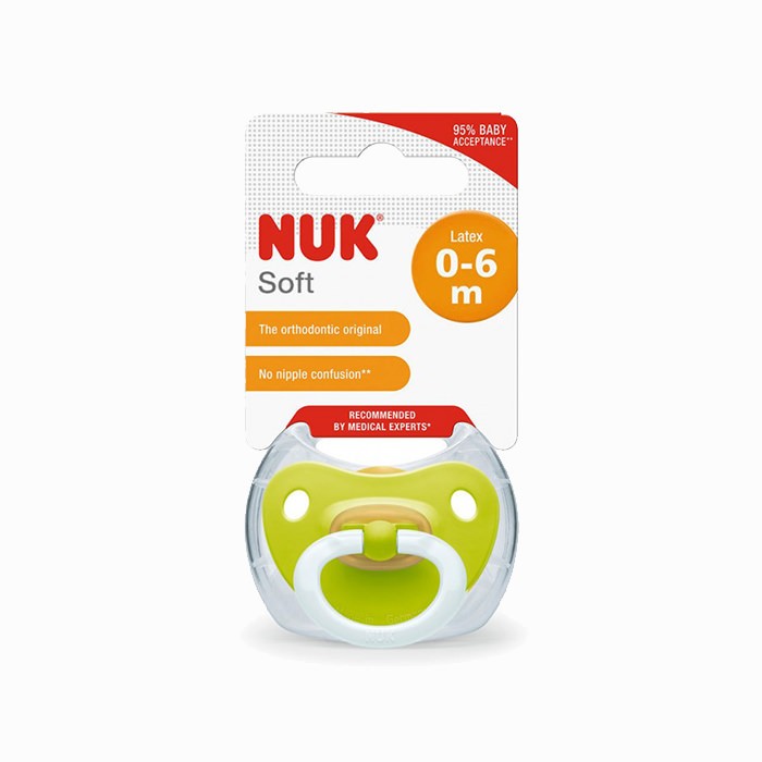 Nuk varalica kaučuk u kutiji Soft 0-6m 726031.2