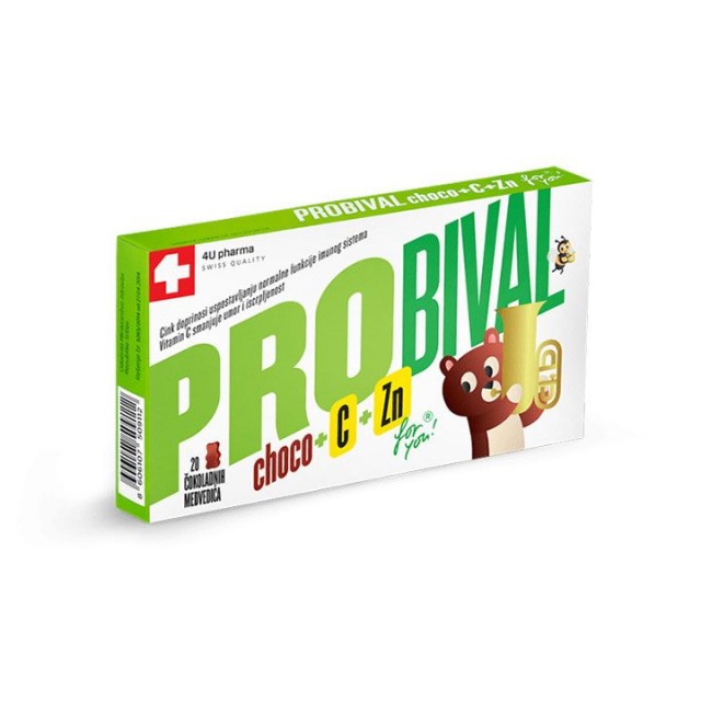 PROBIO-CHOCO +C+Zn medvedići, 20kom