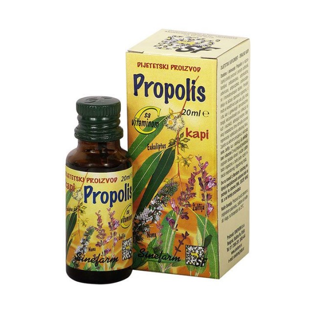 PROPOLIS + NANA+ ŽAFIJA+ EUKALIPTUS kapi, 20ml