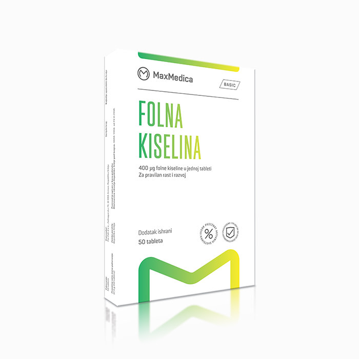 MaxMedica Folna Kiselina 400mcg 50 tableta