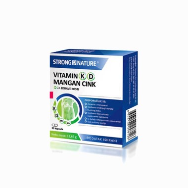 Strong Nature Vitamin K, D Mangan, Cink
