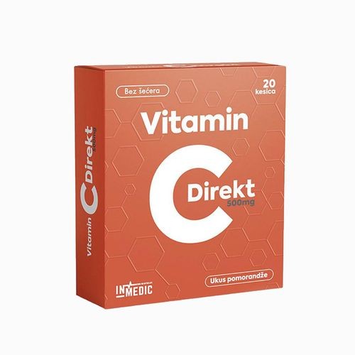 Vitamin C direkt 500mg 20 kesica