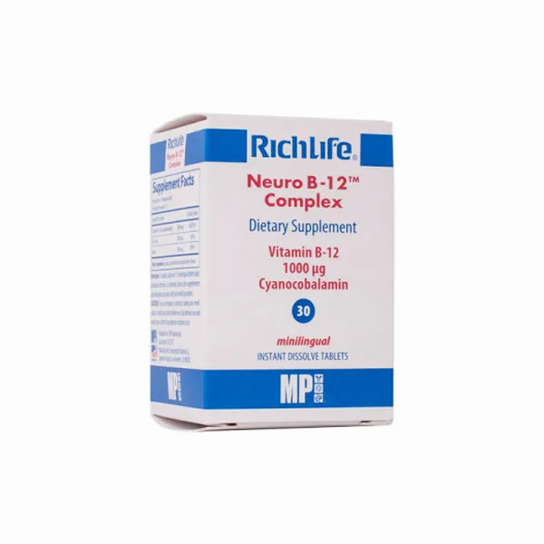 Richlife Neuro B-12 Complex 30 lingvaleta