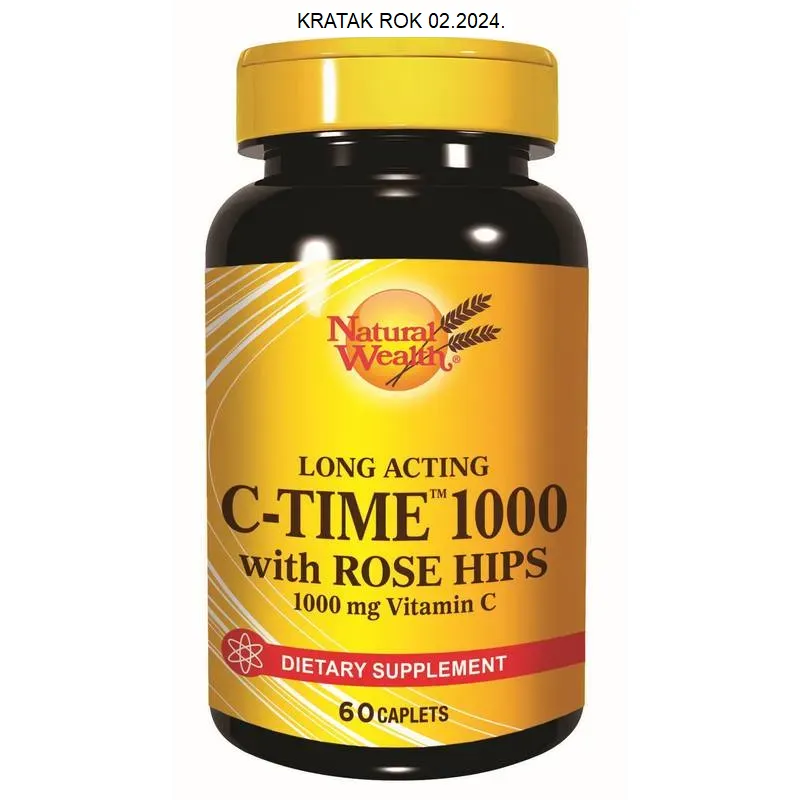 Natural Wealth Vitamin C-time 1000 with Rose Hips - 60 tableta