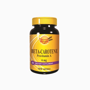 Natural Wealth Beta-Carotene Provitamin A - 100 kapsula 6 mg