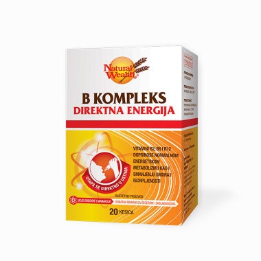 Natural Wealth B kompleks direktna energija - 20 kesica