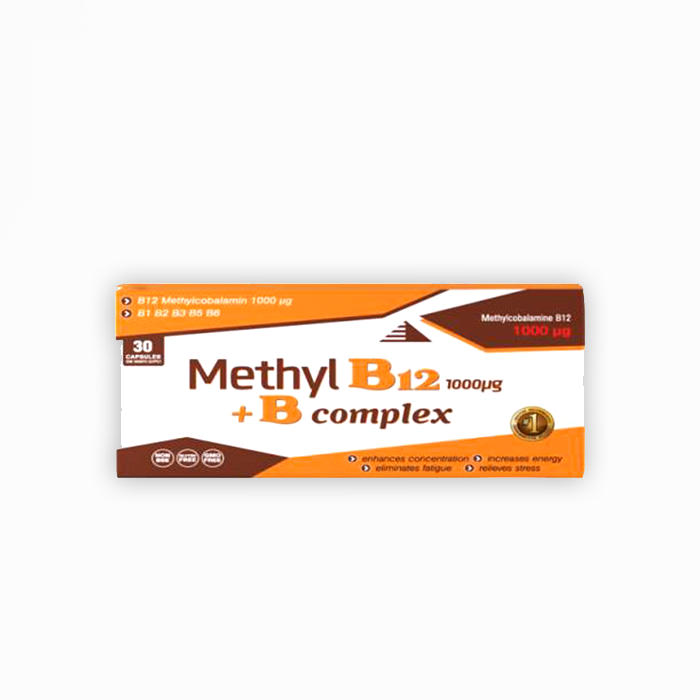 Methyl B12 + B complex 30 kapsula