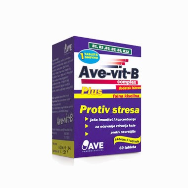 Ave Pharmaceutical Ave Vit B Complex 60 tableta