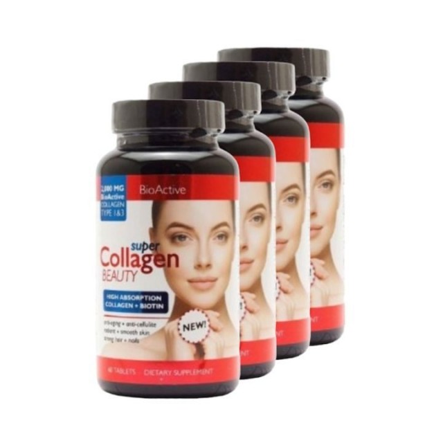 SUPER COLLAGEN BEAUTY tablete, 60kom, PAKET 4 KUTIJE