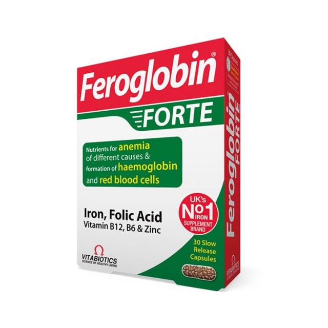 VITABIOTICS FEROGLOBIN FORTE kapsule, 30kom