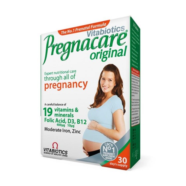 VITABIOTICS PREGNACARE ORIGINAL tablete, 30kom