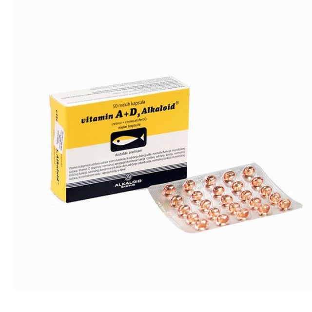 VITAMIN A+D3 kapsule, 50kom