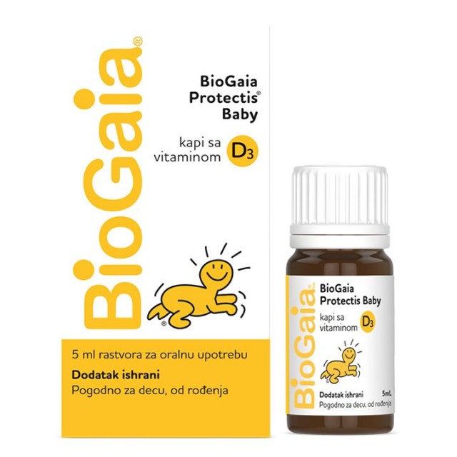 BIOGAIA + D3 kapi, 5ml