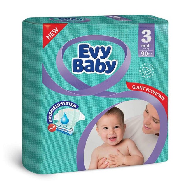 EVY BABY 3 MIDI pelene, 1kom