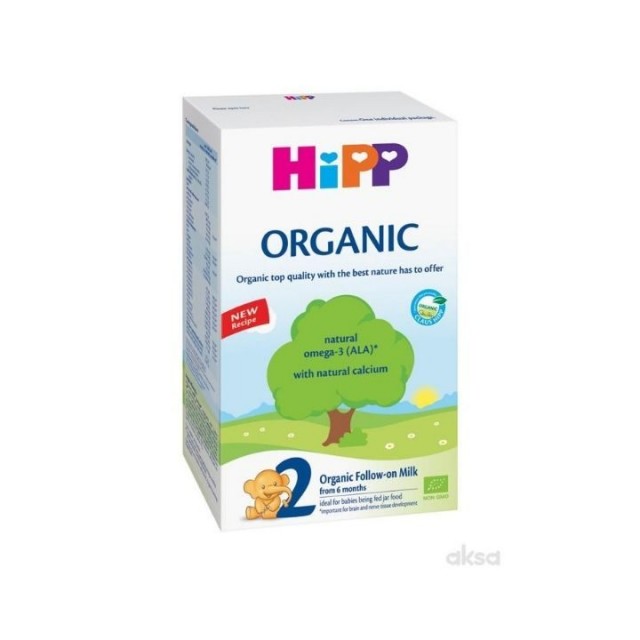 HIPP 2 ORGANIC mleko 6+m, 300g