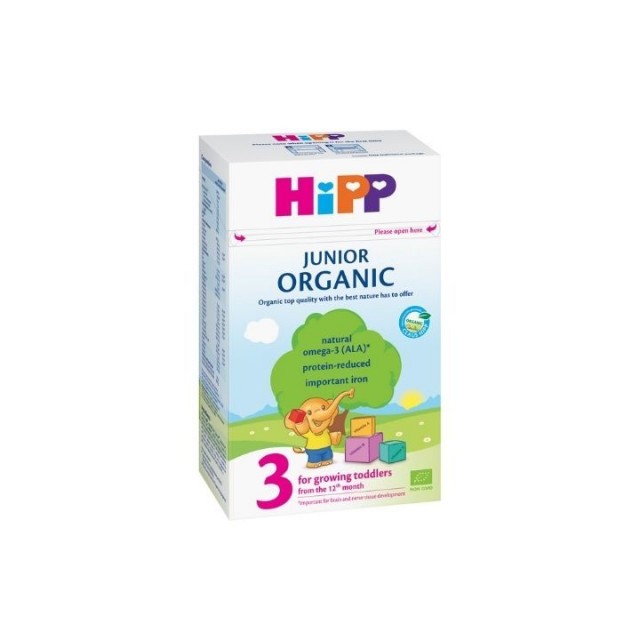 HIPP 3 JUNIOR ORGANIC mleko 12+m, 500g