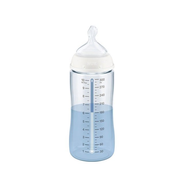 NUK FC plastična flašica sa indikatorom temperature 6-18m, 300ml