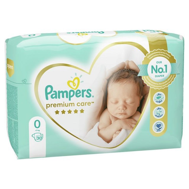 PAMPERS PREMIUM CARE 0 pelene, 1kom