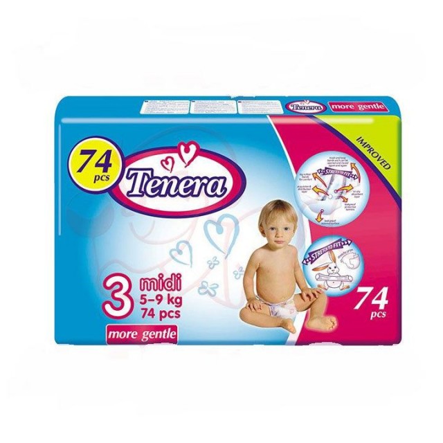 TENERA 3 pelene, 74kom